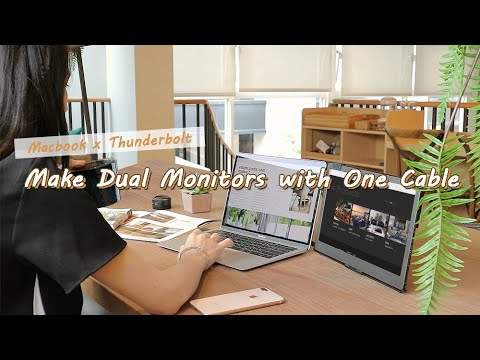 13" MacBook Dual Monitor! With one USB Type-C Video Cable, Work More ...