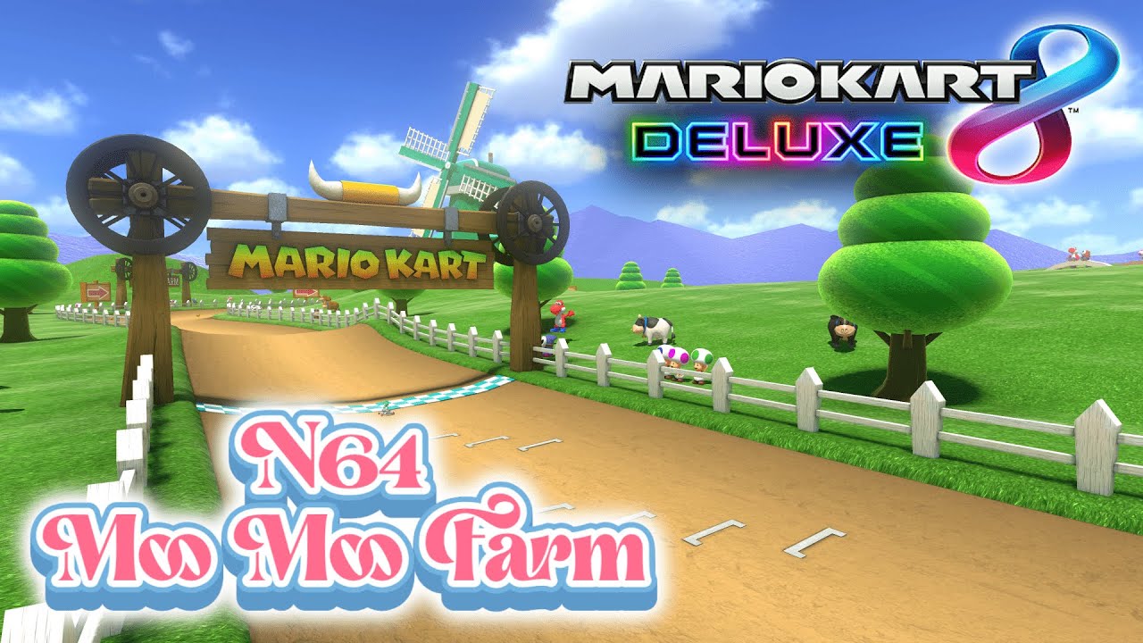 N64 Moo Moo Farm (8 Deluxe Custom Track) - YouTube