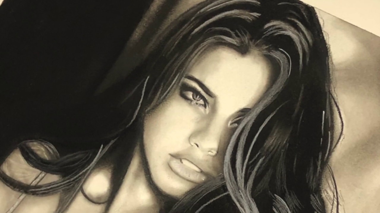 ADRIANA LIMA DRAWING "WINDOW TO YOUR SOUL" - YouTube