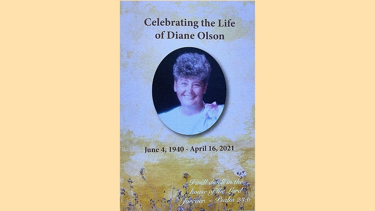 Memorial Service for Diane Olson - YouTube