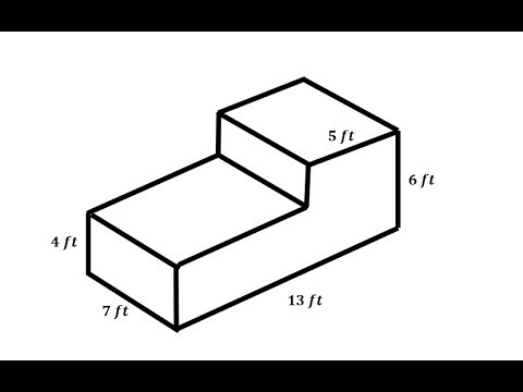 Volume of Stairs: Decomposing Volume (Right Rectangular Prisms) - YouTube