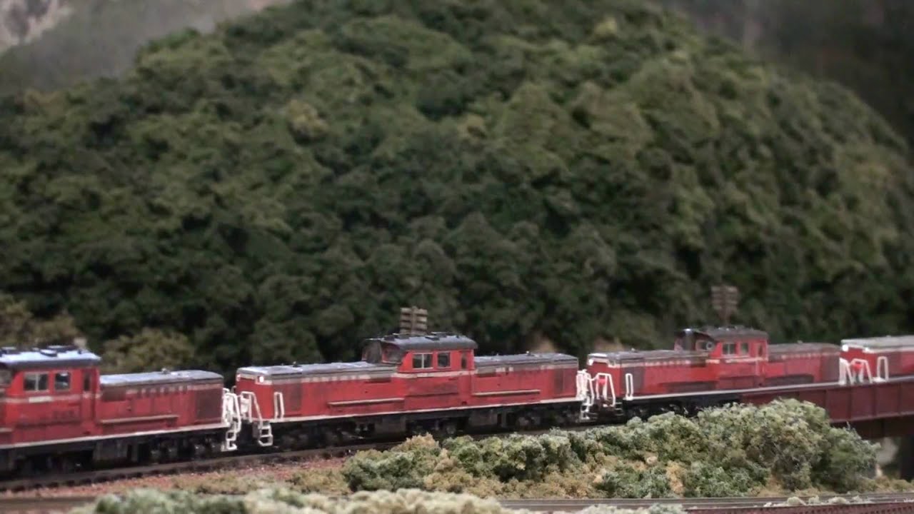 DD51重連 国鉄時代 Model Railroad Japanese Diesel train - YouTube