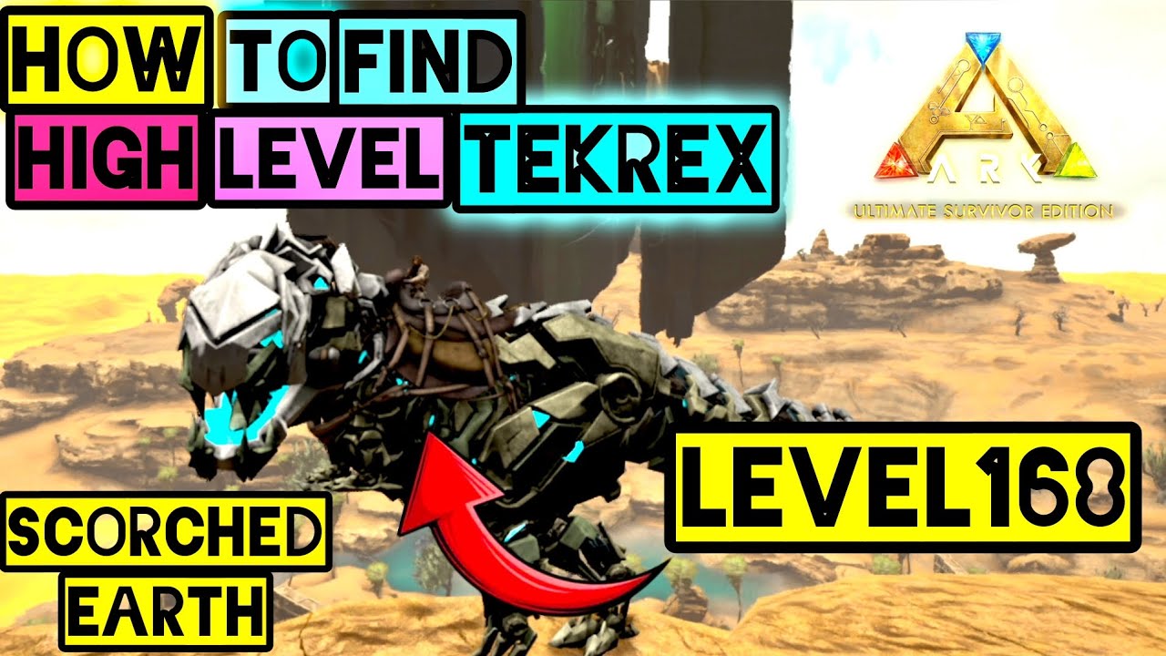 How to Find High level Tek Rex and Rex On Scorched Earth Ark Mobile ...