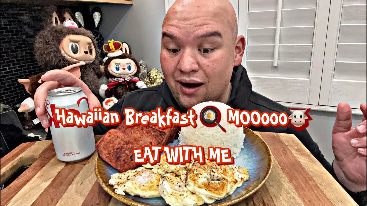 Hawaiian Breakfast 🍳 MOOooo🐮 EAT WITH ME #live #eating #fypシ #viral ...