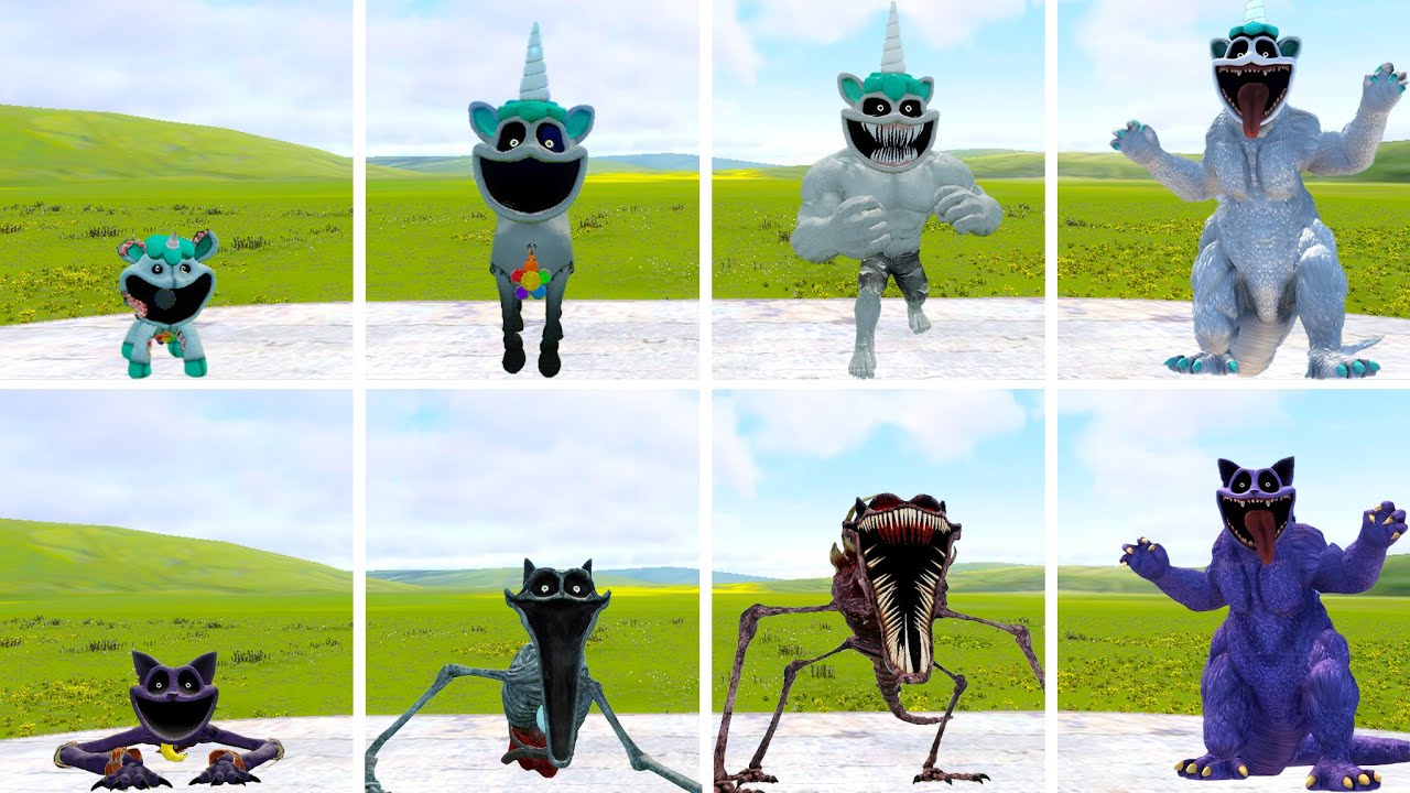 EVOLUTION OF NEW ULTIMATE CRAFTYCORN SMILING CRITTERS POPPY PLAYTIME ...