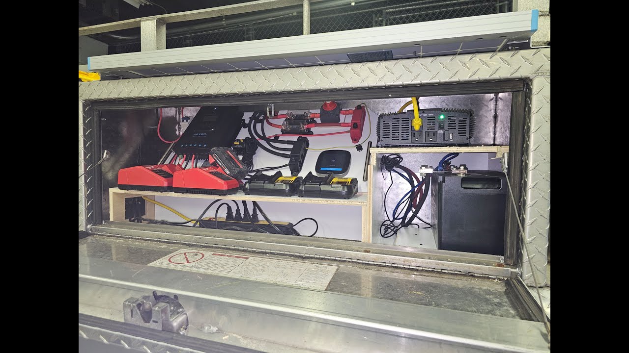 Contractors Solar Powered Battery Charging System - YouTube