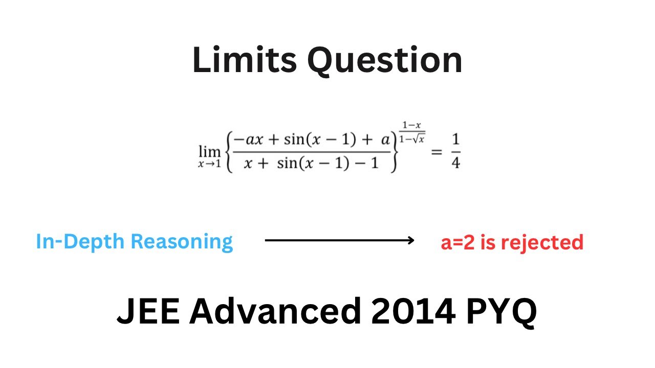 Advanced Limits Question || JEE Advanced 2014 PYQ - YouTube