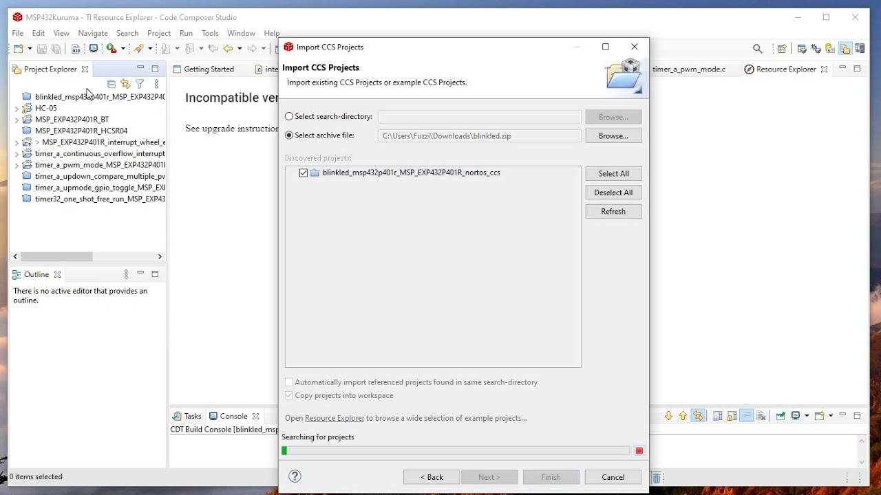 Importing Projects into Code Composer - YouTube
