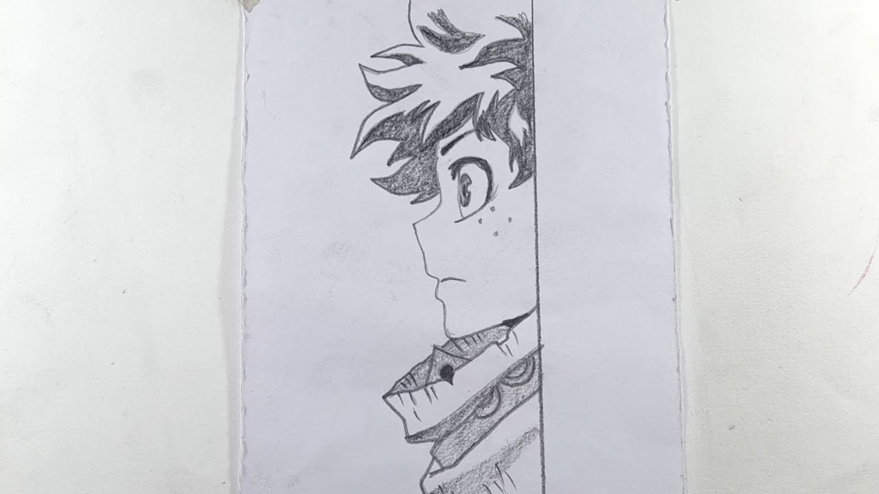 Izuku Midoriya Drawing Step By Step, How To Draw Izuku Midoriya, Easy ...