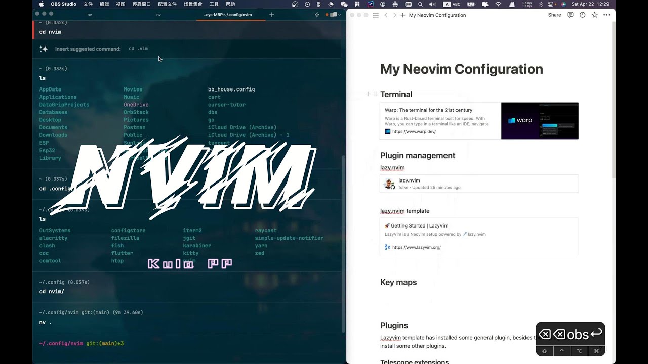 Build Neovim Development Environment Using Warp Terminal And Lazyvim Youtube