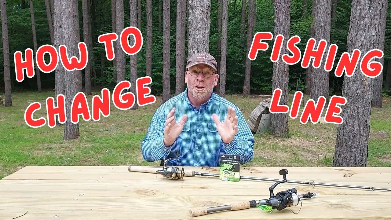 How To Change Fishing Line On A Reel - YouTube