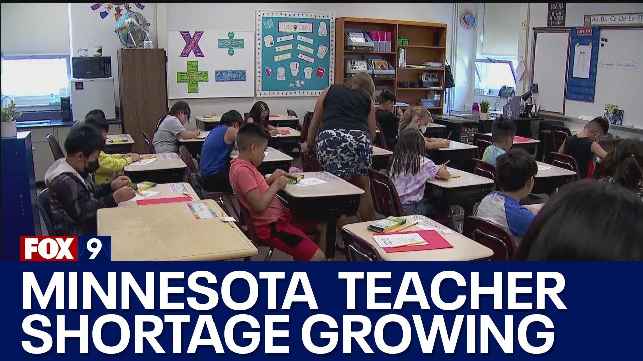 New report shows MN teacher shortage growing I KMSP FOX 9 - YouTube