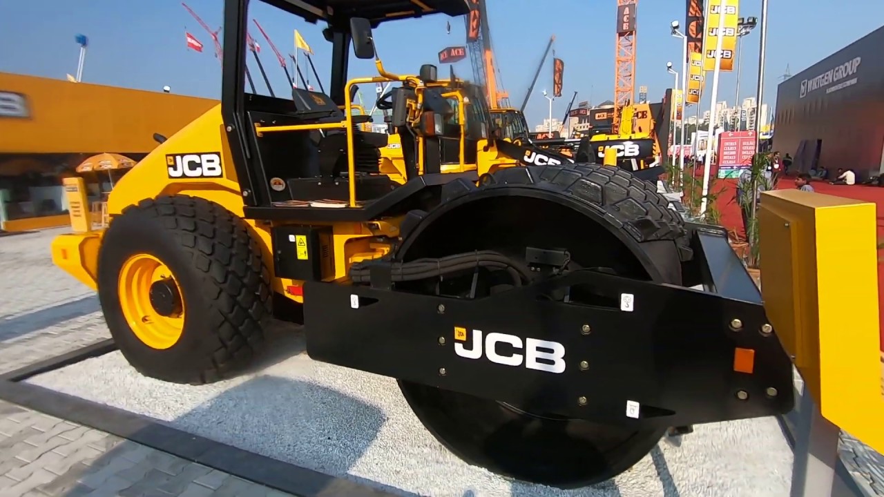 JCB 116 road roller in exhibition - YouTube