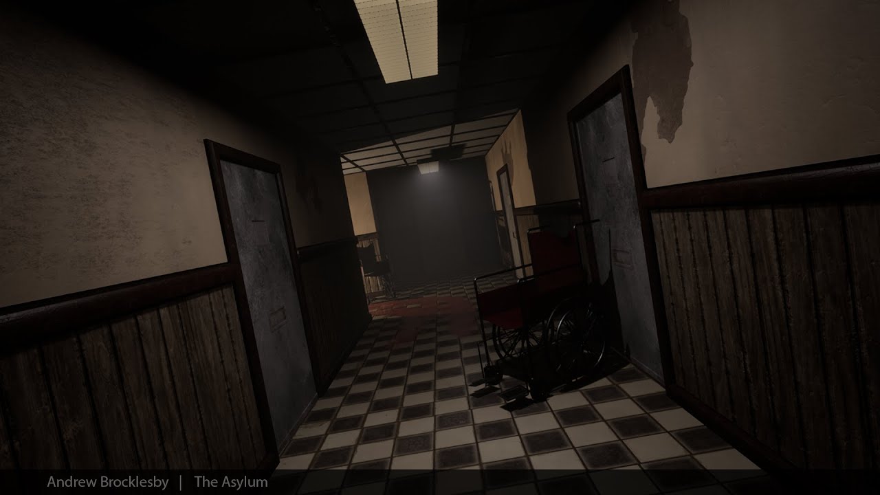 The Asylum Corridor | Horror Environment Art - YouTube