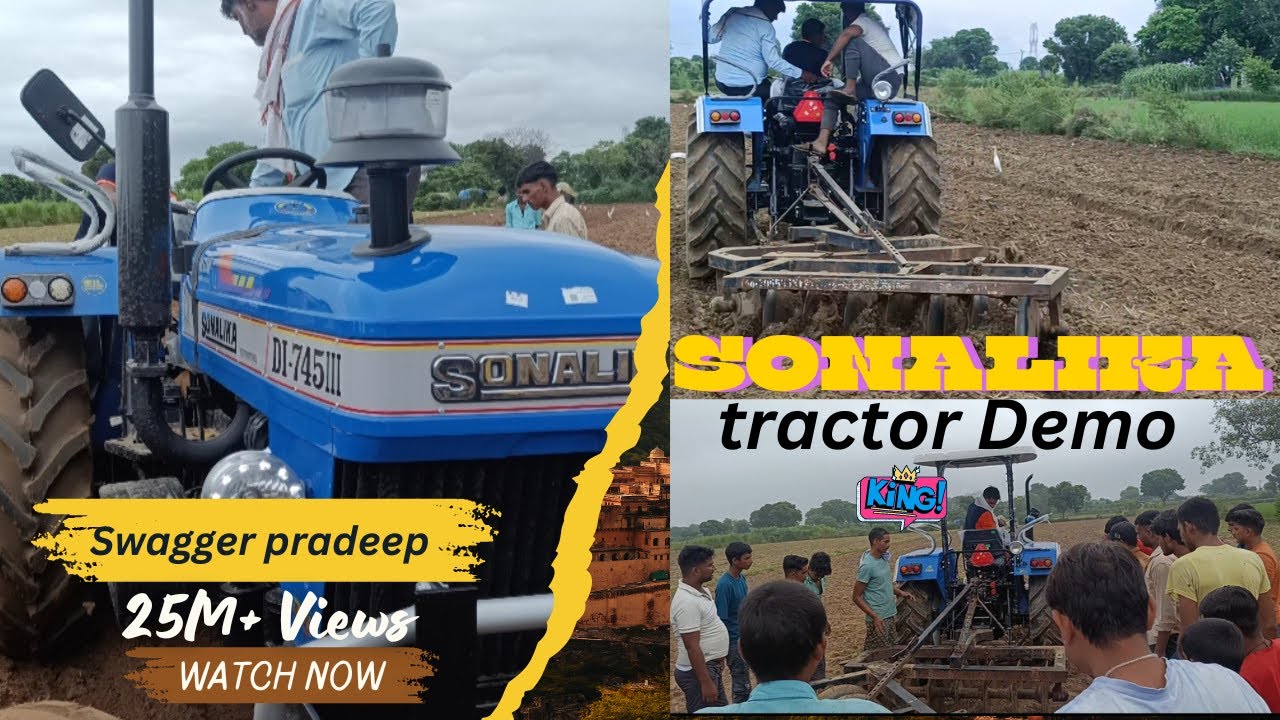 Tractor demo | sonalika 745 Di | sonalika tractor | Sonalika tiger 45 ...