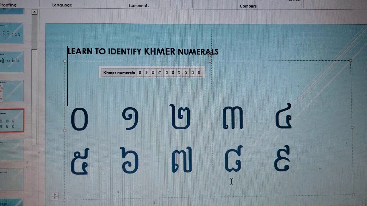Learn Khmer numerals - YouTube