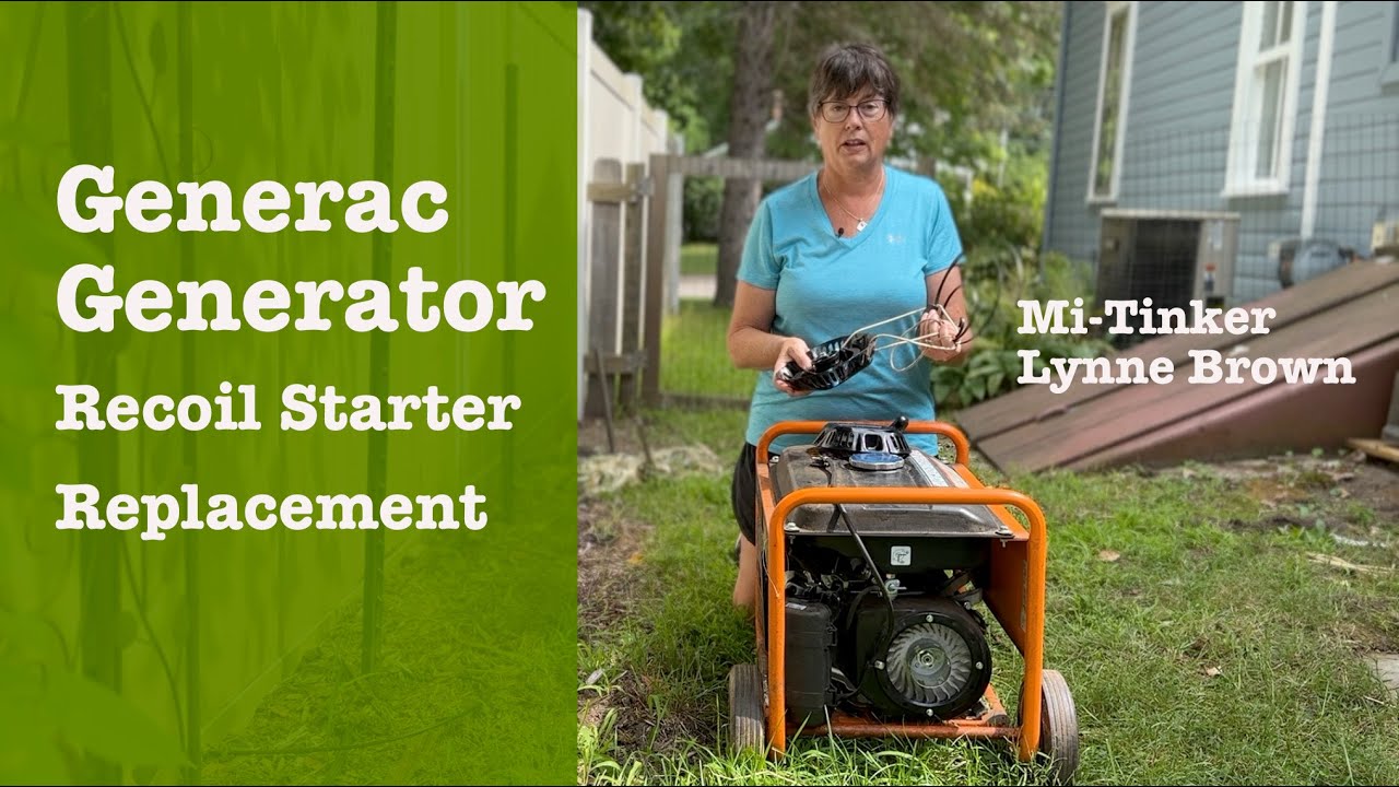 Generac Generator Recoil Starter Repair / Replacement - YouTube