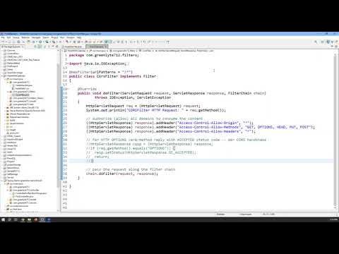 How to enable CORS in java servlet without Spring and also without a web.xml file - YouTube