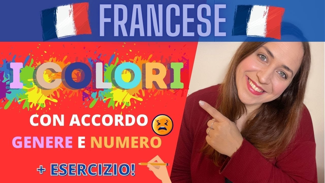 Corso di Francese_ I COLORI (al maschile, femminile e plurale ...