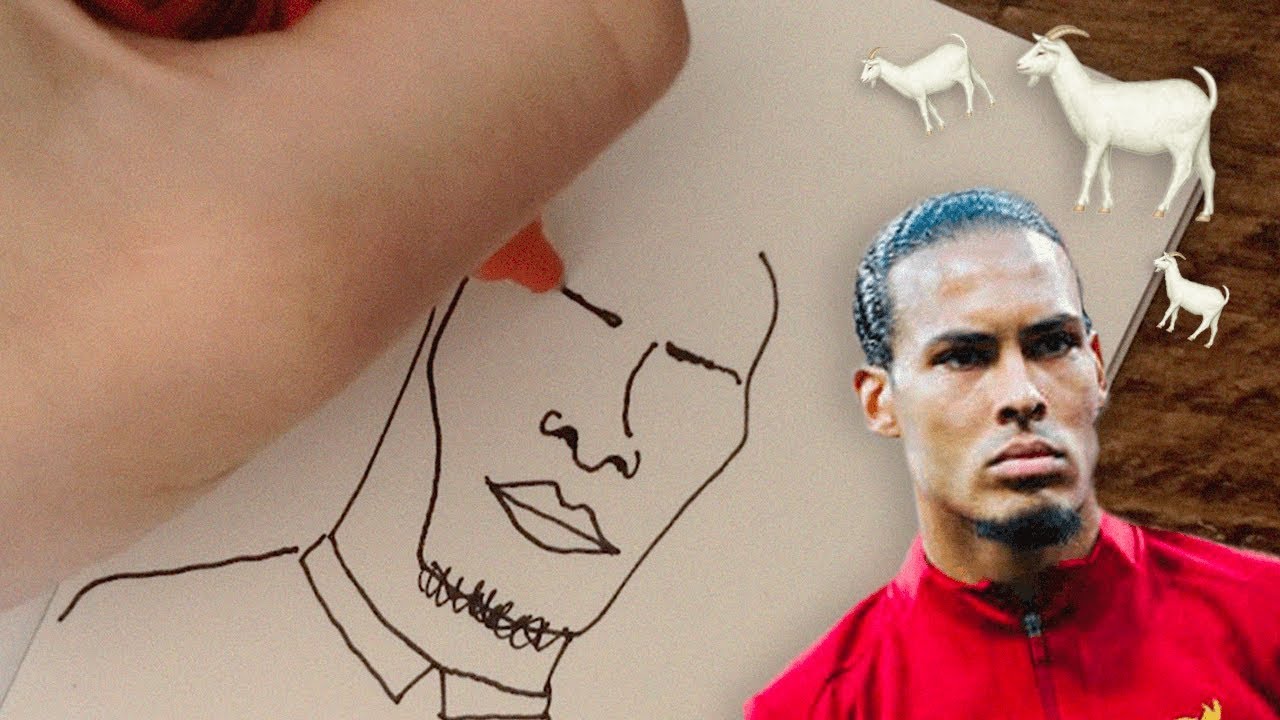 ⌛ Drawing Virgil van Dijk in 121 seconds - YouTube