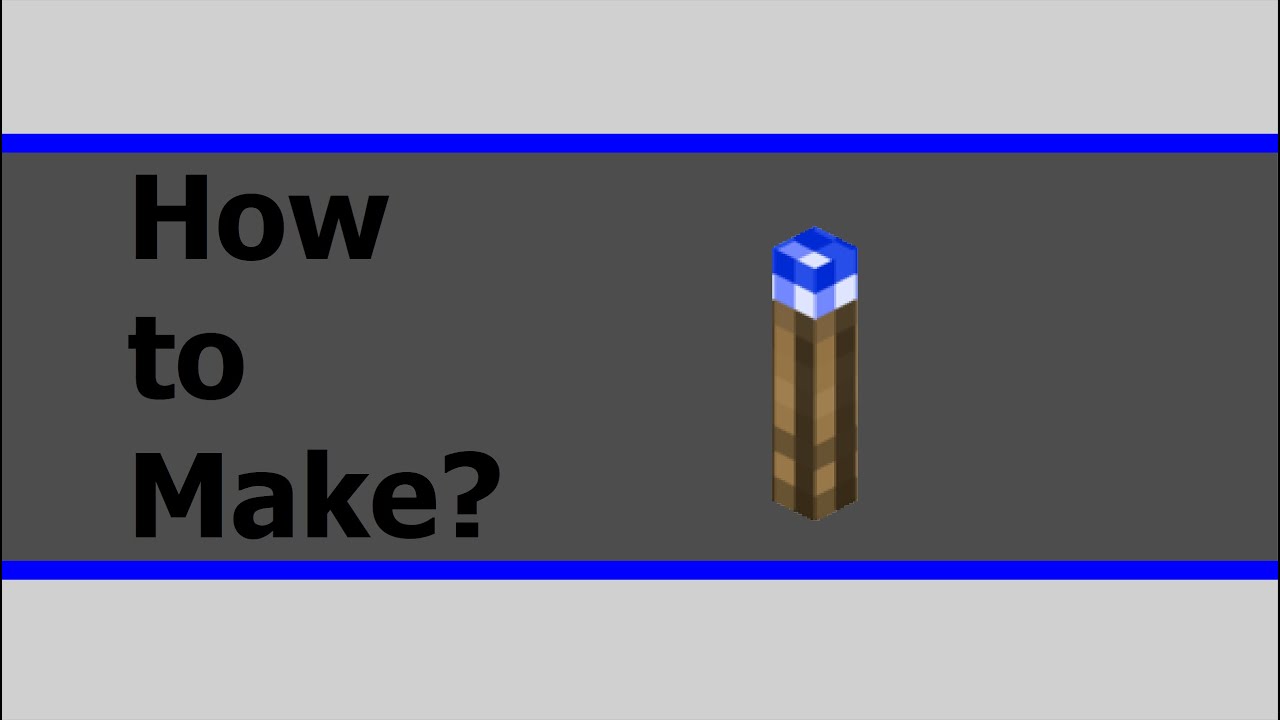 How to make a Blue Torch in Minecraft Bedrock Education - YouTube