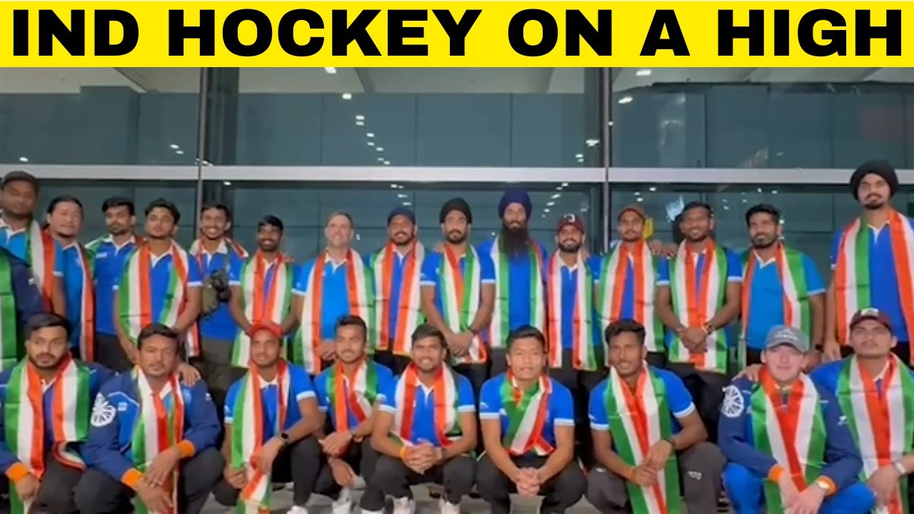 India men's hockey team get heroes welcome back home after record Asian ...