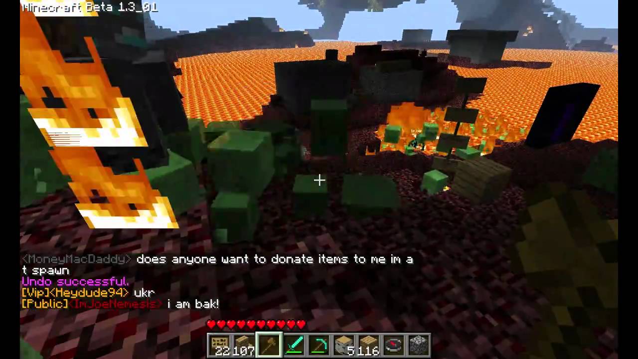 Minecraft - Nether settlement - Slime attack - YouTube