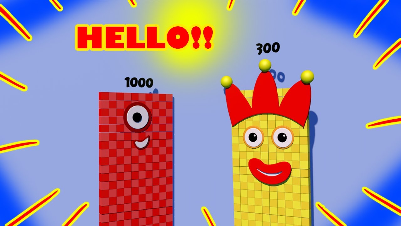 Numberblocks 1000 meets 300 Fanmade Animation - YouTube