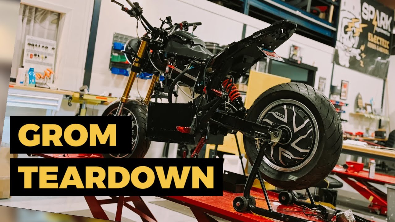 The Teardown + Powerful Lithium Battery: Electric Grom Project: - YouTube