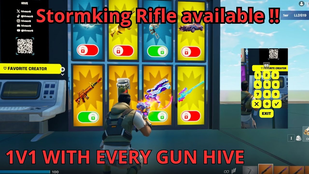 SECRET CODE 1v1 With Every Gun hive creative fortnite – How to Get Stormking Rifle GUIDE ...