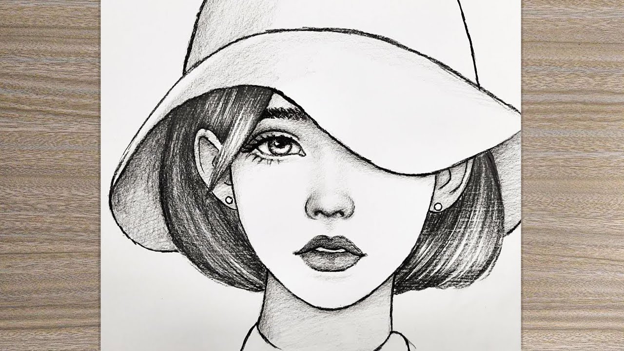 How to Draw a Beautiful Girl’s Face | Easy Step-by-Step Pencil Sketch ...