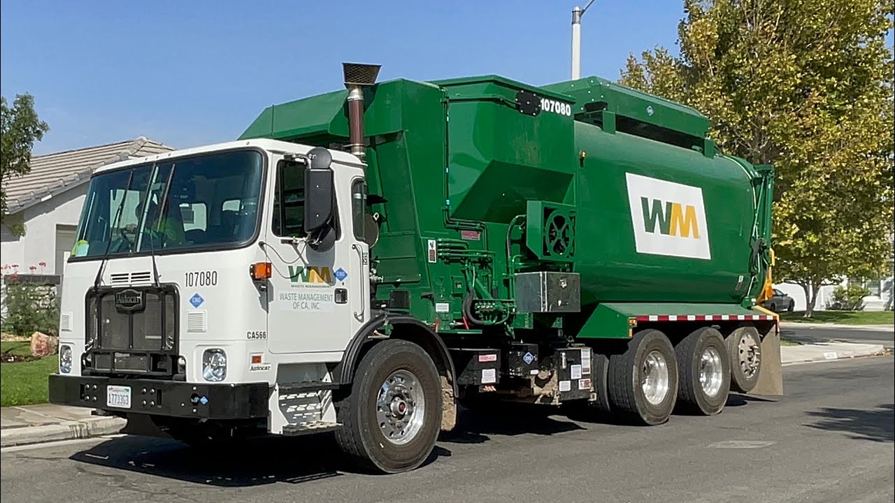 Brand New CNG Autocar ACX Amrep Garbage Truck!! - YouTube