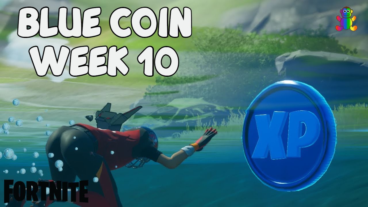 New BLUE XP COIN LOCATION GUIDE - Fortnite Week 10 - YouTube