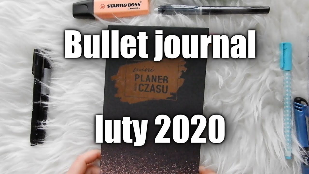Luty w 2 minuty - bujo luty 2020 - YouTube