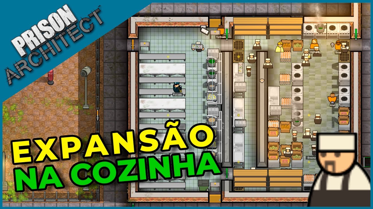 Resolvendo PROBLEMA COM COMIDA na nossa prisão do PRISON ARCHITECT ...