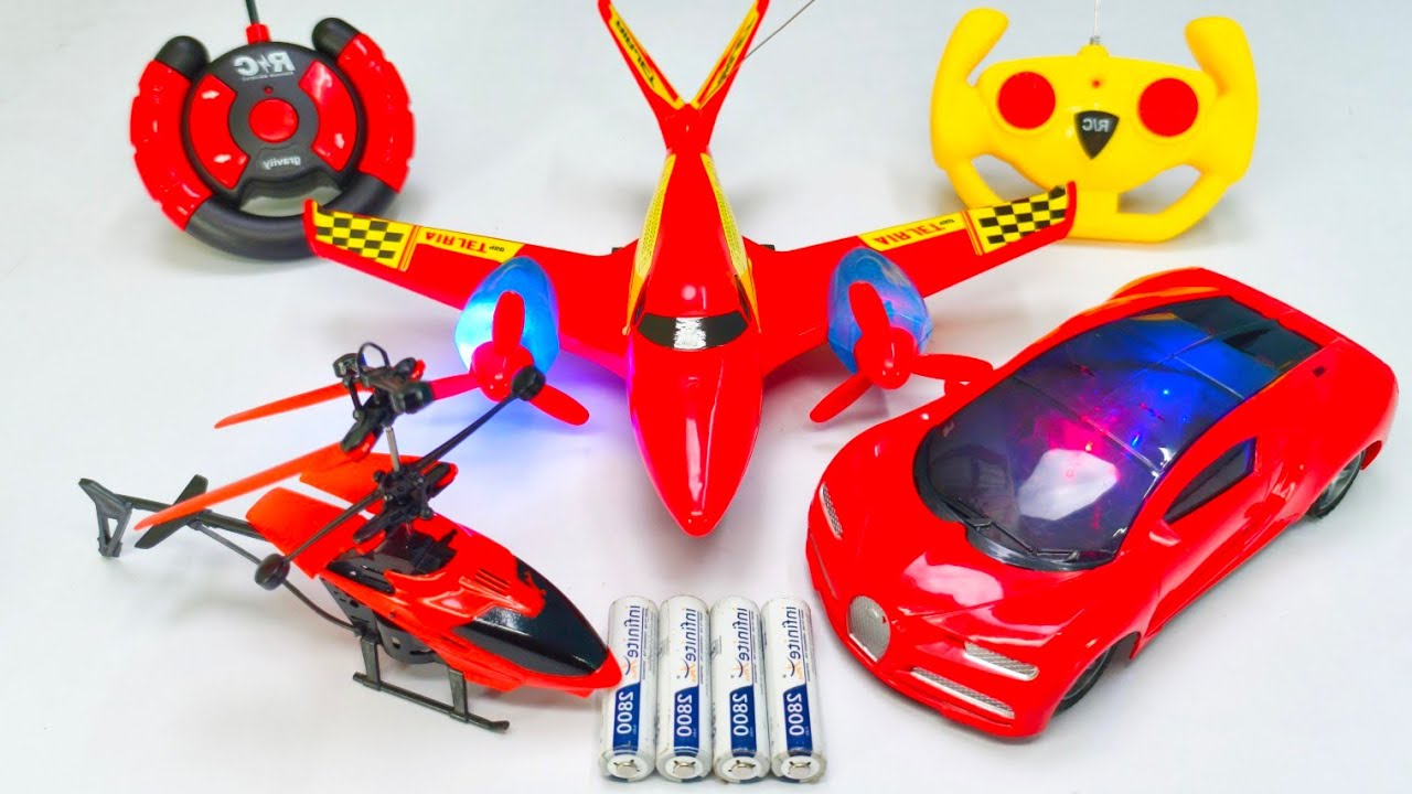 Radio Control Airplane A380 and Remote Control Racing Rc Car Unboxing ...