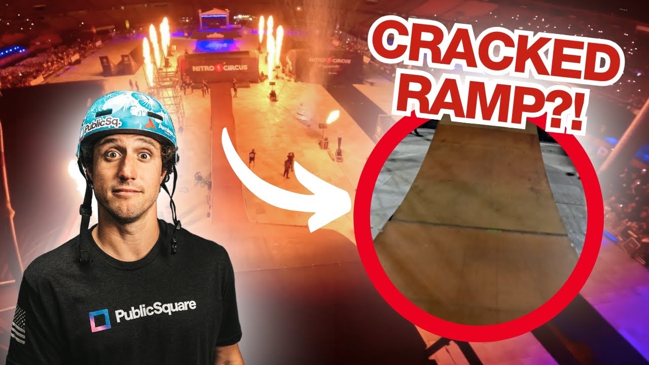 NEAR DISASTER ON THE MEGA RAMP | NITRO CIRCUS, COLUMBIA - YouTube