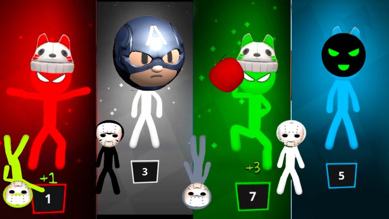Stickman Funny Mini games - Stickman Party 1 2 3 4 Player gameplay ...