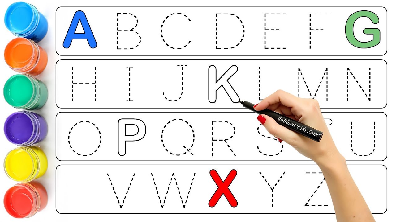 A to Z English Alphabet for kid | Learn Alphabet with Colors for kids ...