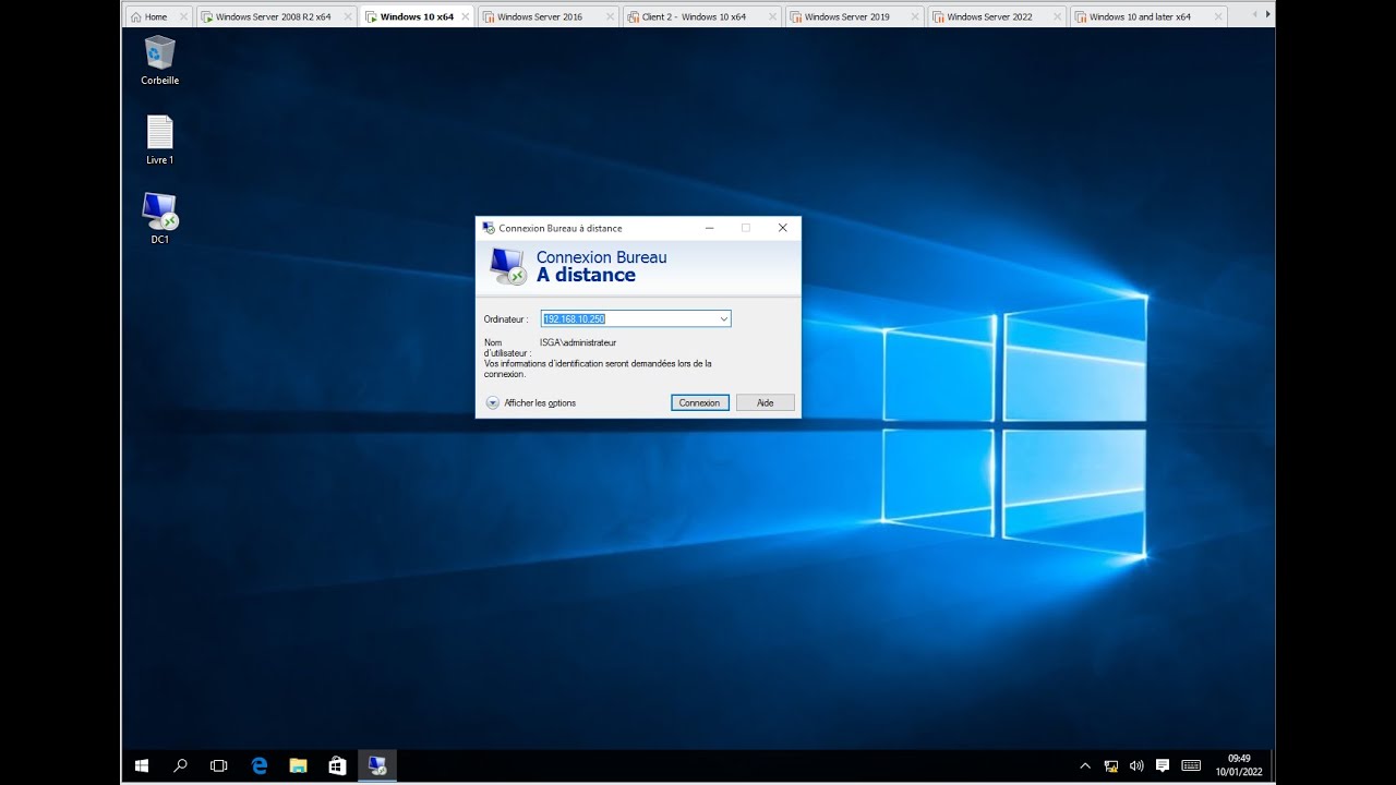 Administrer à distance votre Serveur Windows : Connexion Bureau à ...
