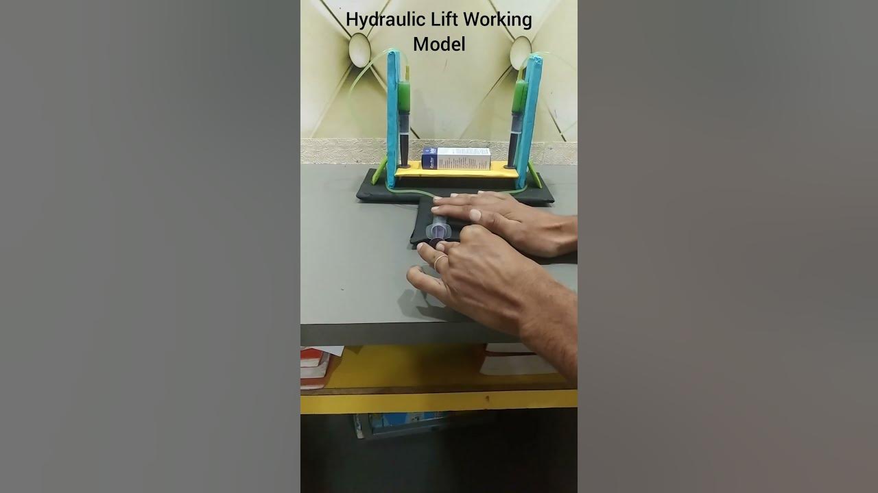 Hydraulic lift working model based on Pascal law project work for ...