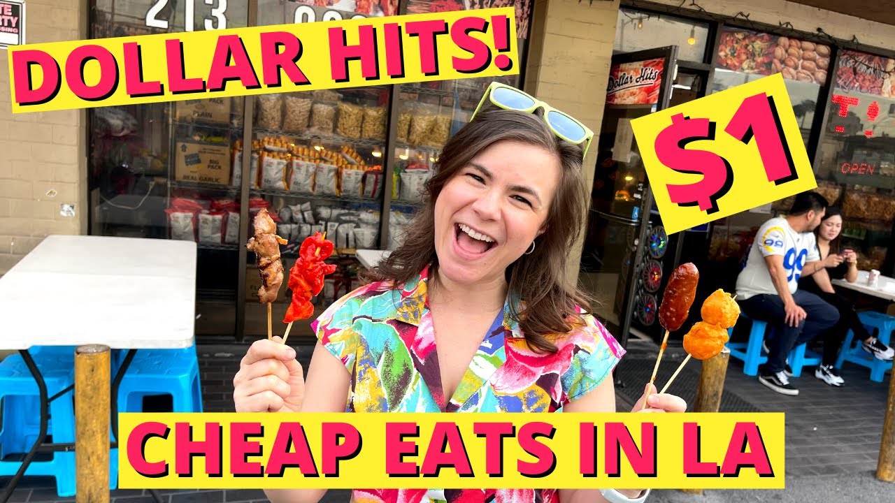 Dollar Hits Filipino Street Food - Eat For Cheap In L.A. - YouTube