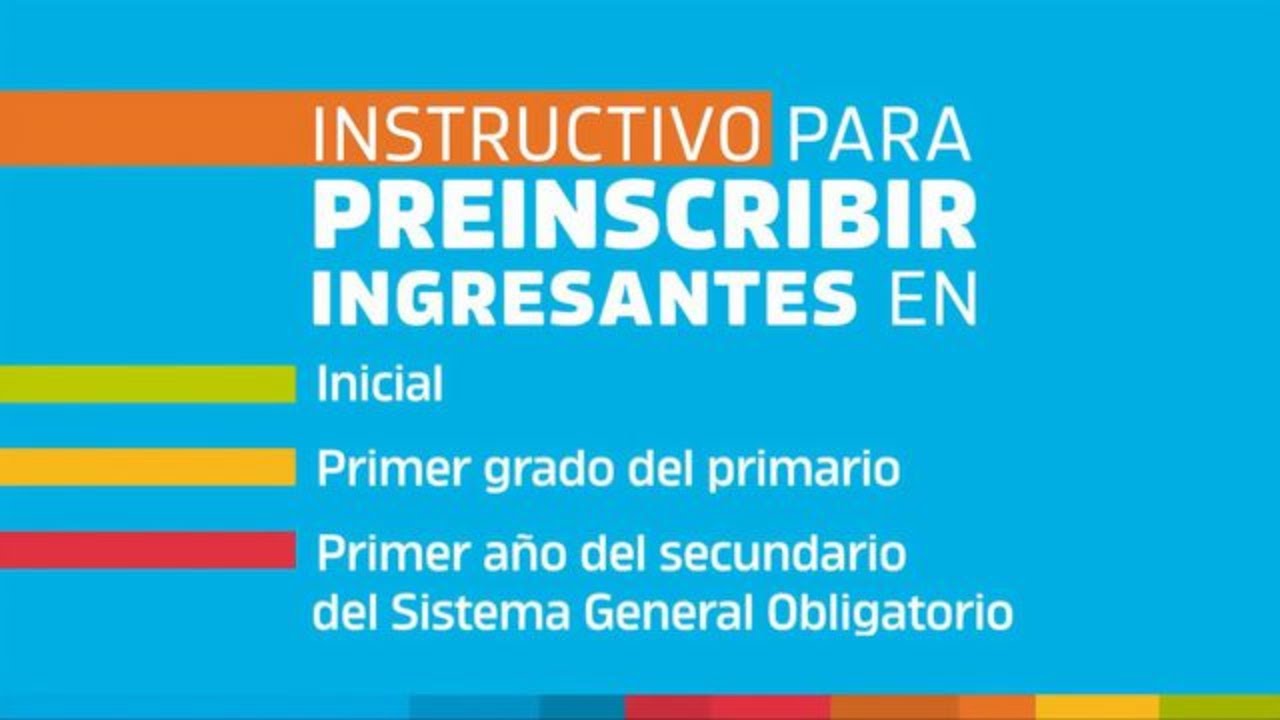 Preinscripciones escolares: mirá cómo hacer el trámite - YouTube