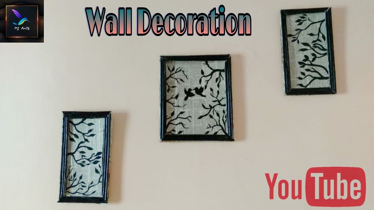 Beautiful Wall Decoration With Newspaper | DIY At Home🤩 | Easy Tips And ...