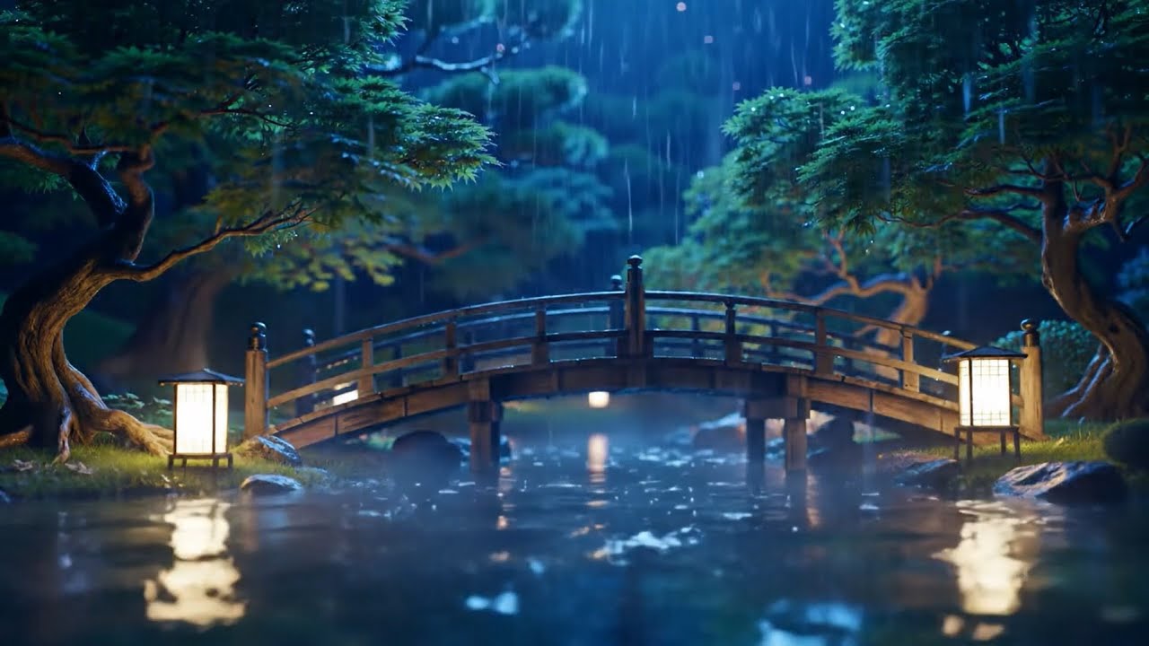 Zen Rain & Soft Piano — 1 Hour of Peaceful Sleep Music | Relaxing Rain ...
