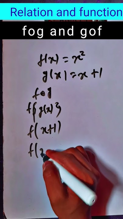 Relation and function ||fog and gof || #class12maths #success #study #exams #upscmotivation ...