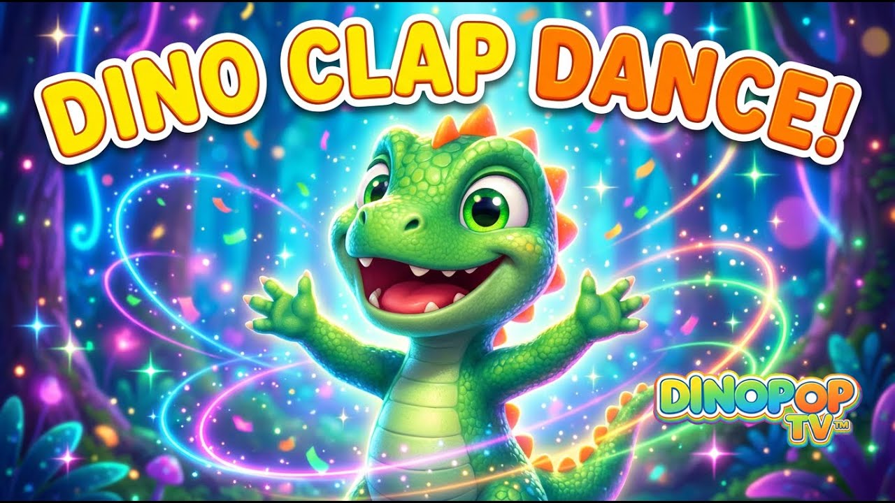 Dino Clap Dance! 🦖 | Fun Kids Dance Video (Official) - YouTube