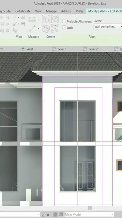 Profile Editing in Revit Tutorial complete Amazing Duplex #architecture #house - YouTube