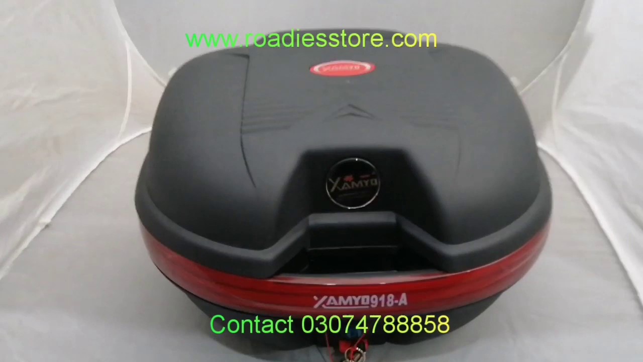Top Box XAMYO 44L For All Motorbikes Removable Back Box Rear - YouTube