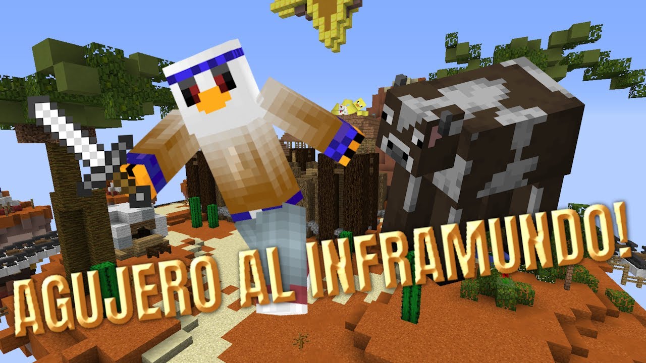 MINECRAFT: AGUJERO AL INFRAMUNDO! | Minecraft SkyWars - YouTube